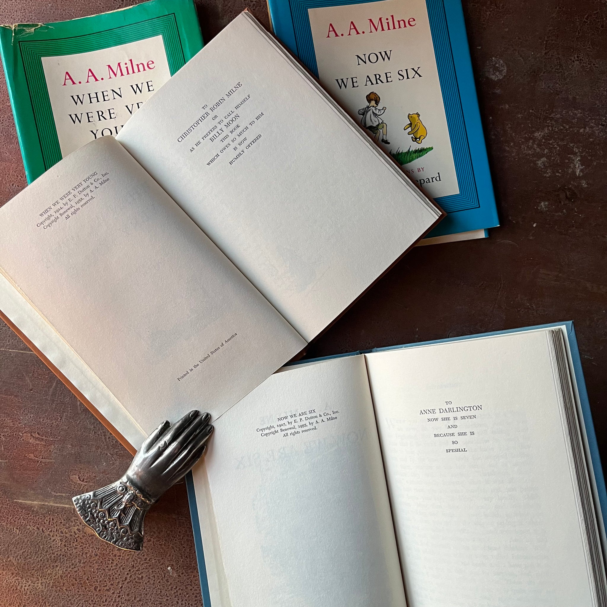 Pair of A.A. Milne Books: When We Were Very Young and Now We Are Six ...