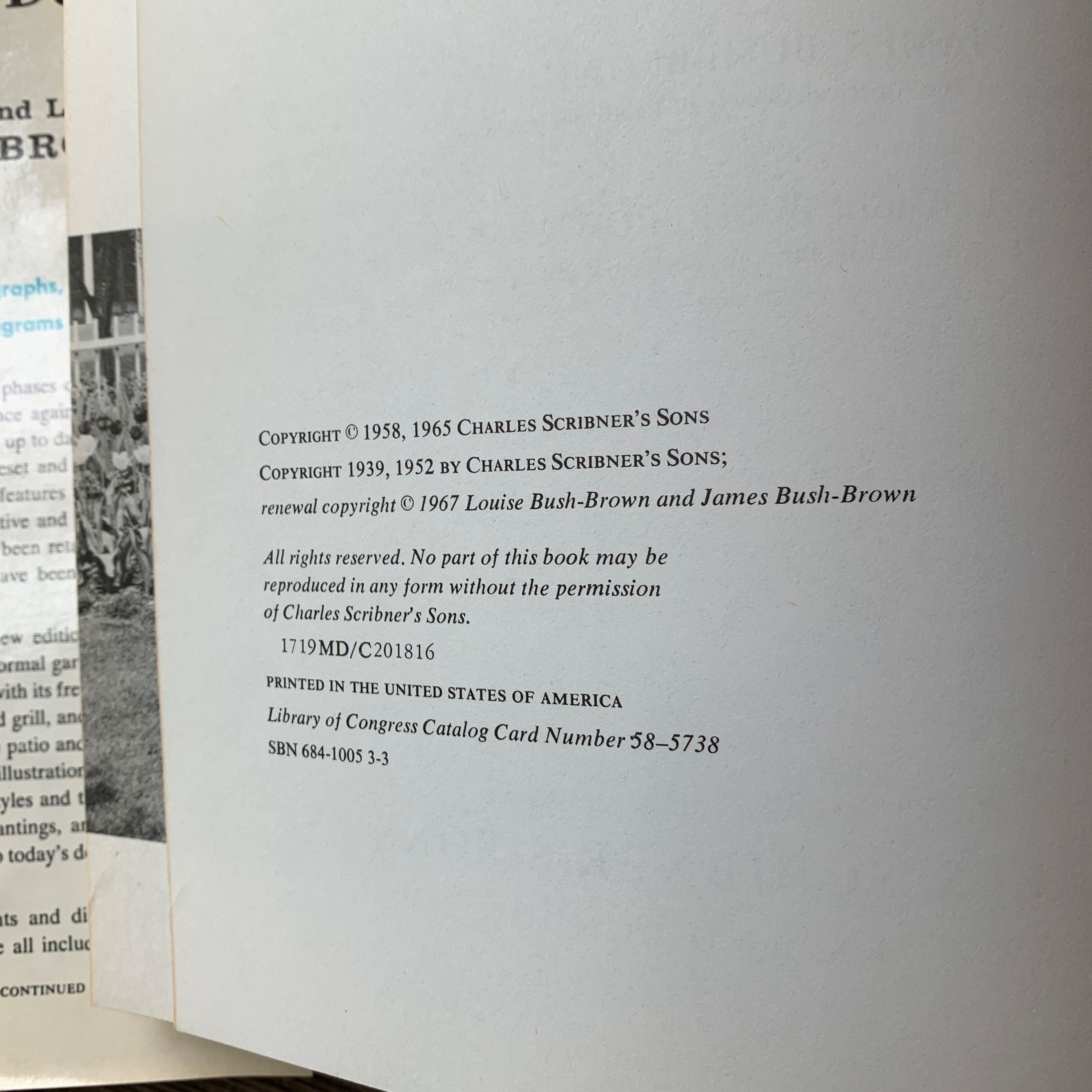 America’s Garden Book by Louise & James Bush-Brown - 1967 Edition - Log ...