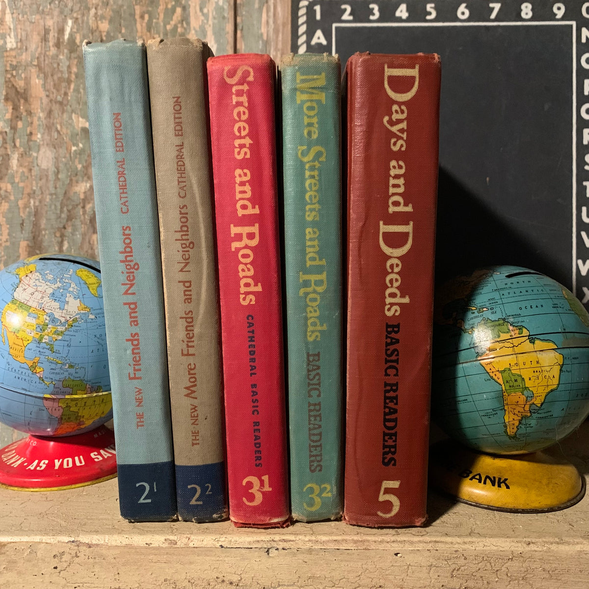 New Cathedral Basic Readers Vintage School Book Set of Five Titles ...