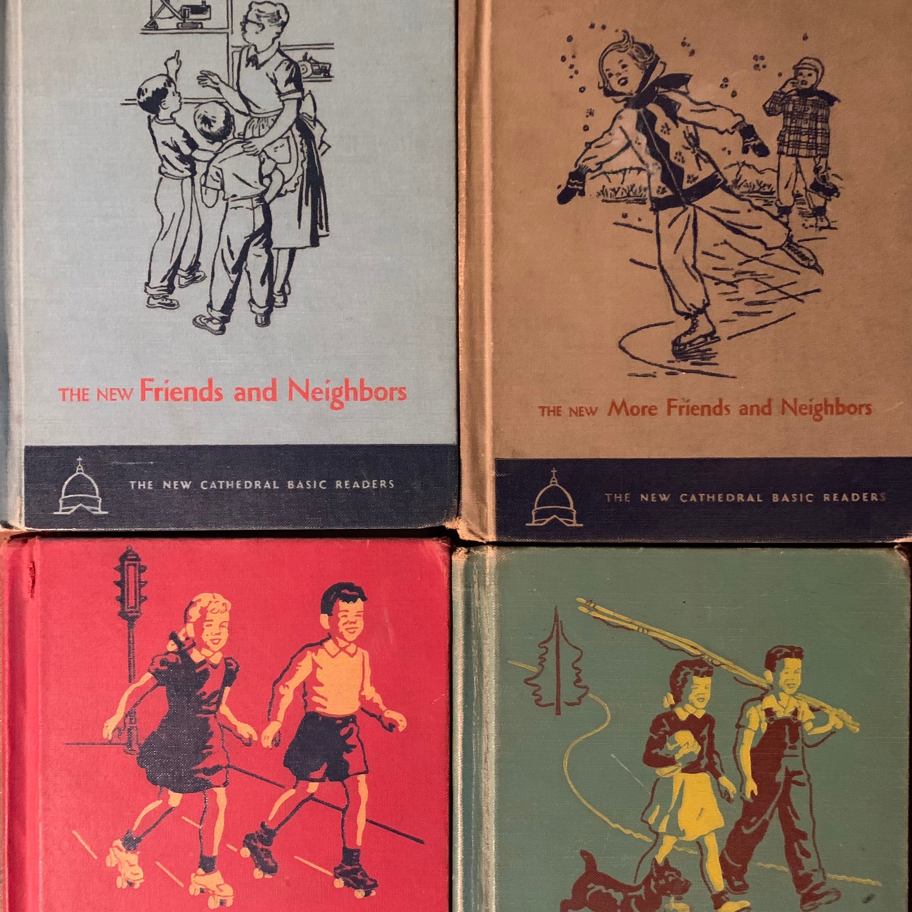 New Cathedral Basic Readers Vintage School Book Set of Five Titles ...