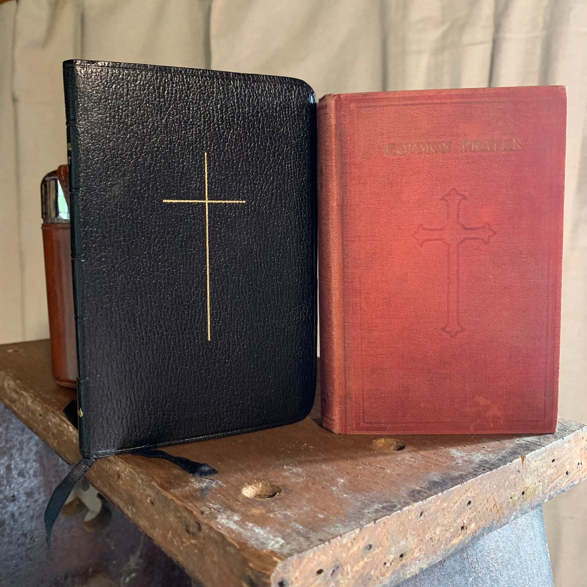 Vintage Religious Bible Book Stack - Common Prayer - St. Joseph's Chil ...