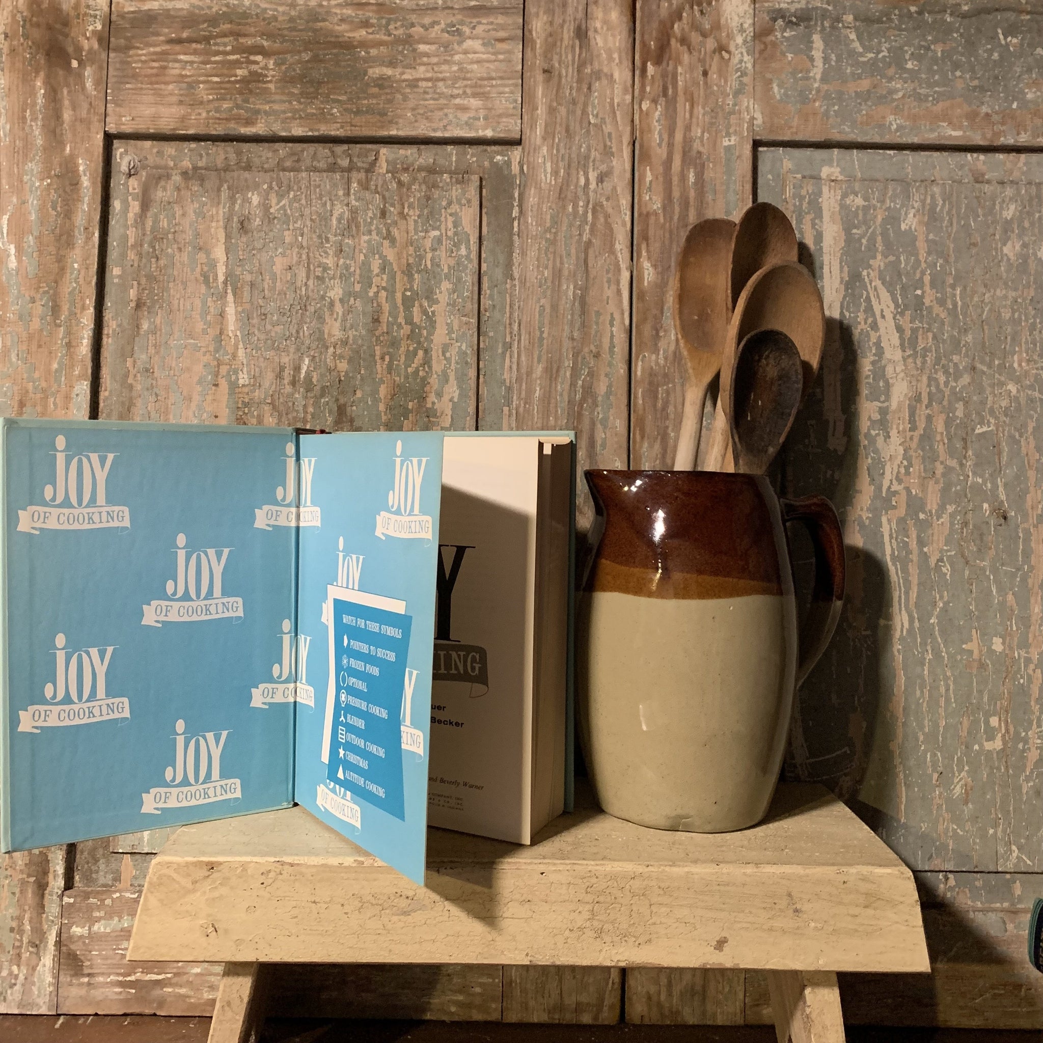 Joy of Cooking Cookbook - 1972 Turquoise Blue Edition - Log Cabin Vintage