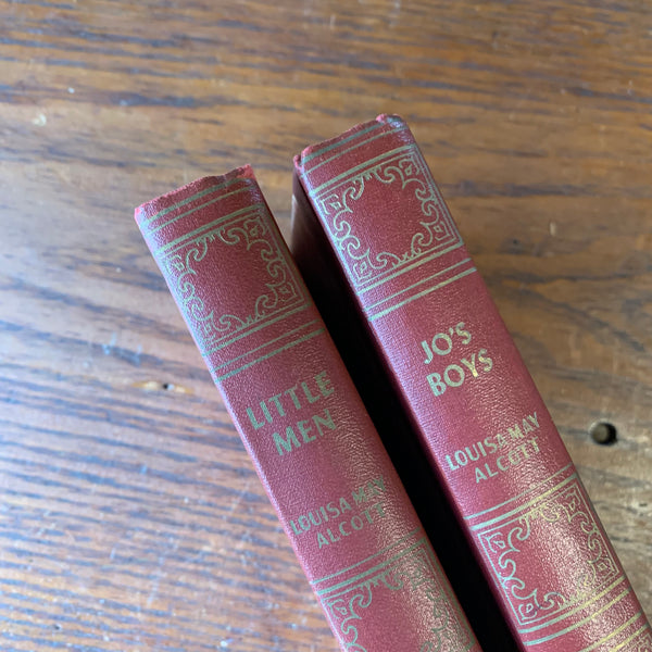Pair of Louisa May Alcott Books - Little Men & Jo’s Boys Vintage Editi ...