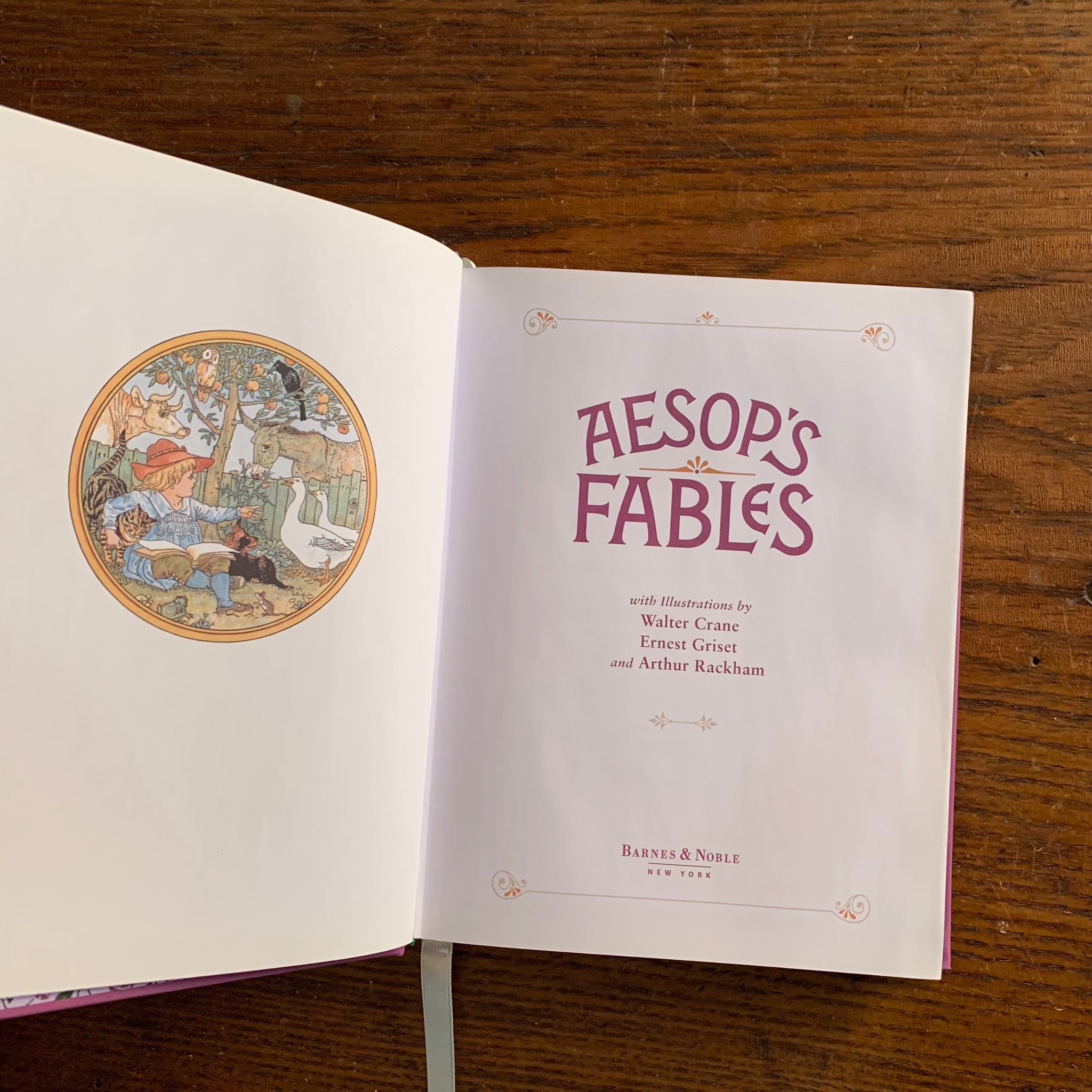 Aesop’s Fables - A 2012 Barnes & Noble Leather-Bound Edition - Log ...