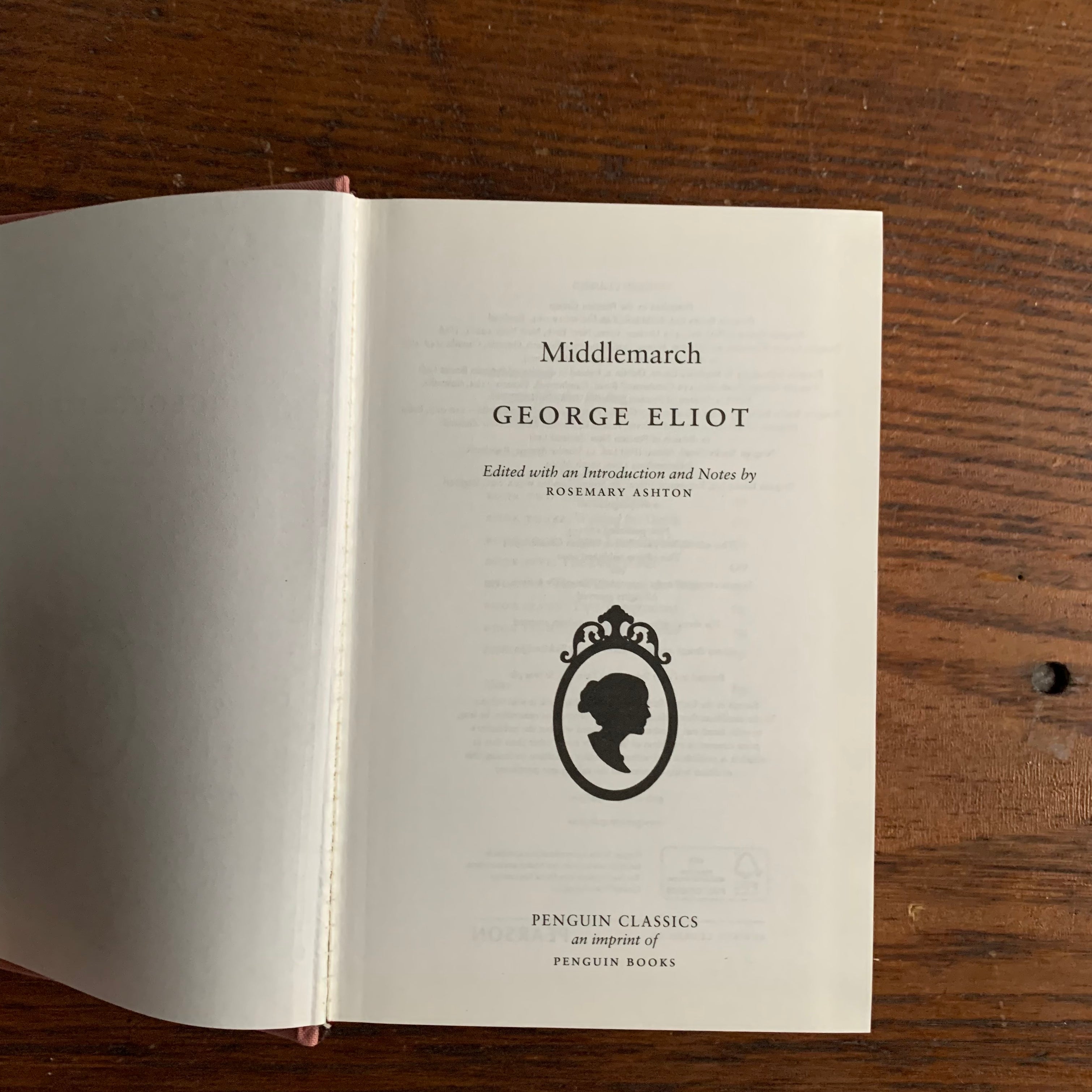 Middlemarch by George Eliot - Penguin Classics Clothbound Edition - 20 ...
