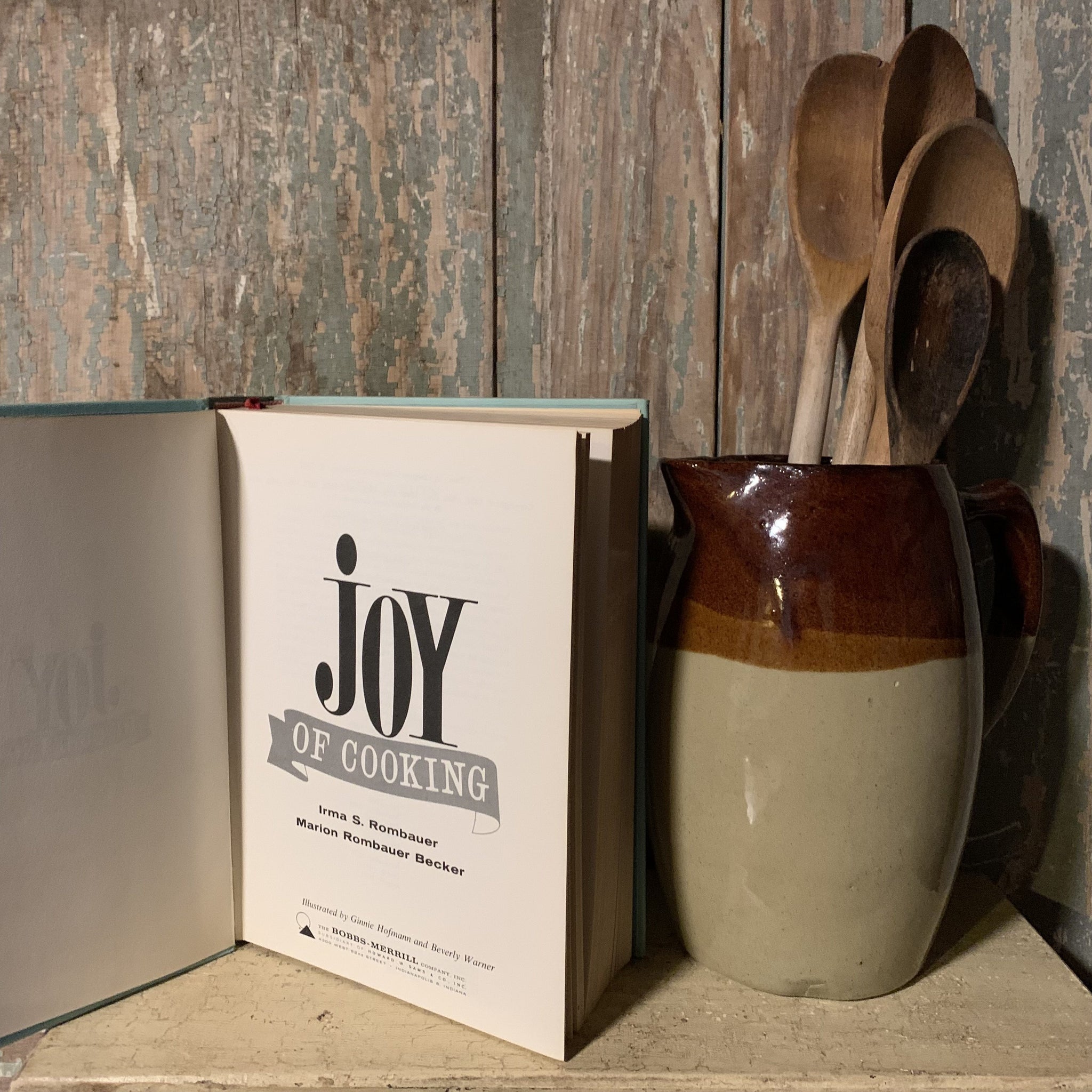 Joy of Cooking Cookbook - 1972 Turquoise Blue Edition - Log Cabin Vintage