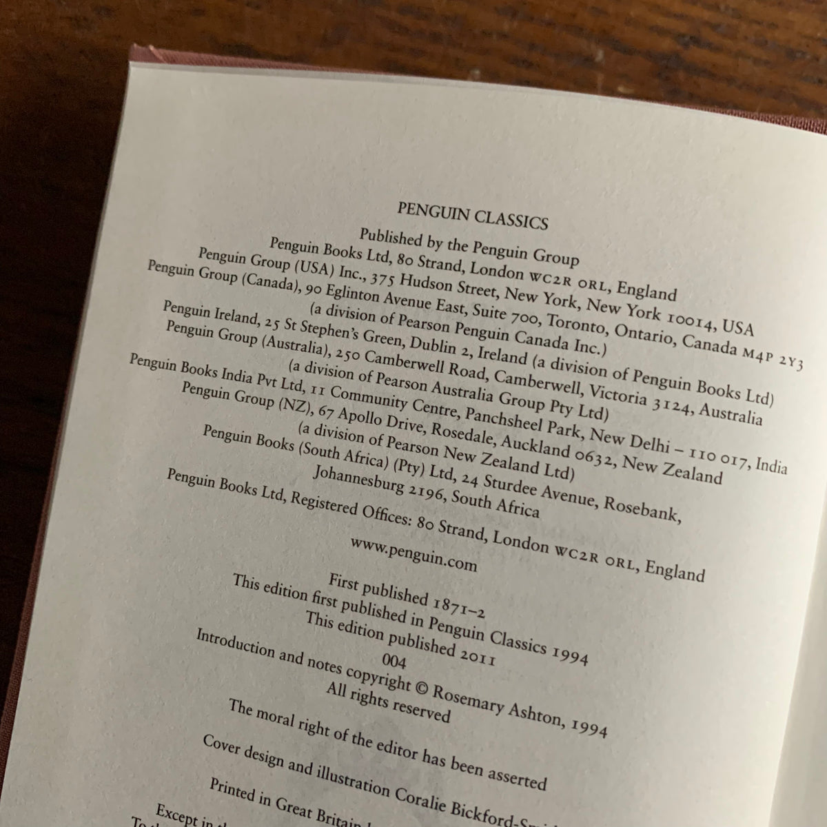 Middlemarch by George Eliot - Penguin Classics Clothbound Edition - 20 ...