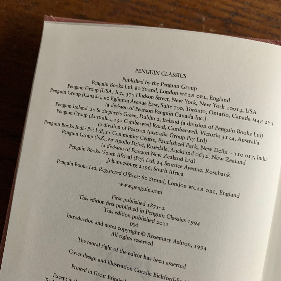 Middlemarch by George Eliot - Penguin Classics Clothbound Edition - 20 ...