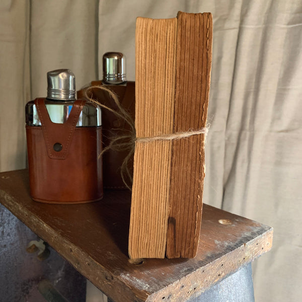 Pair of Books without Covers or Spines - Decorative Book Stack - Expos ...